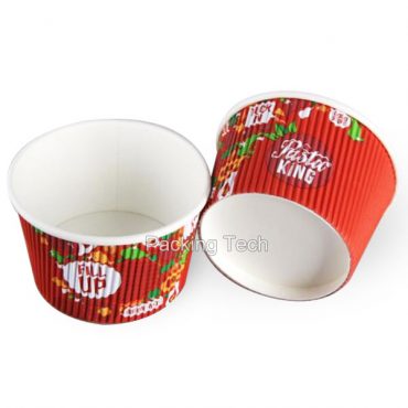 Customizable Disposable Ripple Paper Tub - Packing Tech