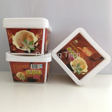 500ml 1L 2L Square Ice Cream Container - Packing Tech
