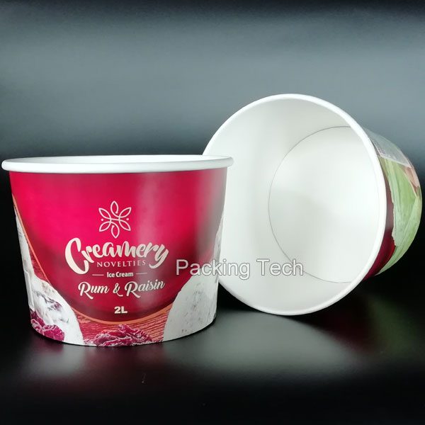 1L ice cream package, paper cups, food packages - Packing Tech