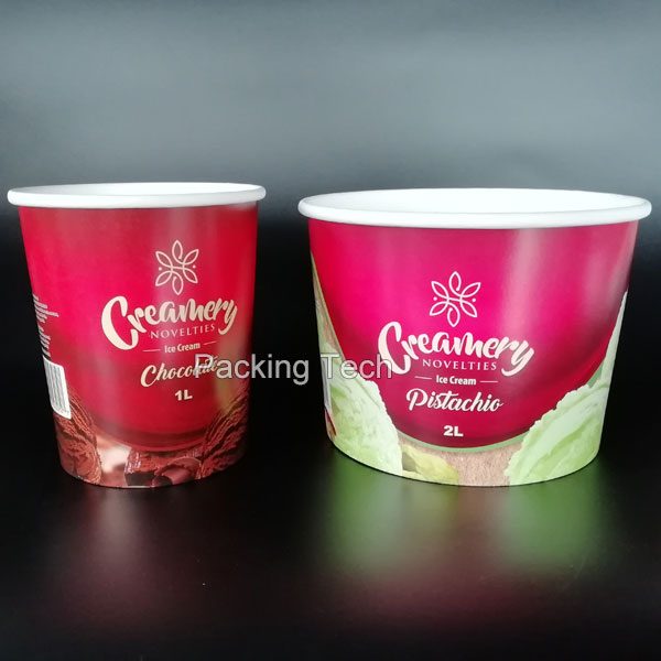 1L ice cream package, paper cups, food packages - Packing Tech